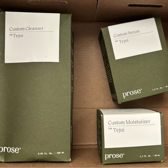 Skincare | Prose Custom Shampoo Moisturizer Cleanser And Serum | Poshmark